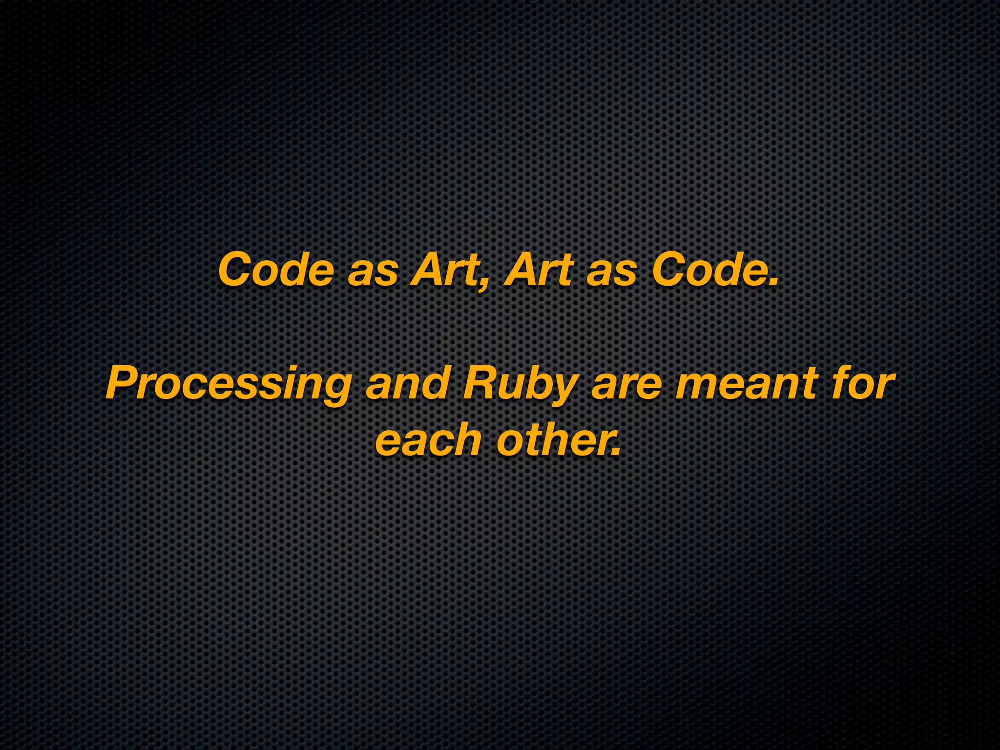 Processing presentation | KEY