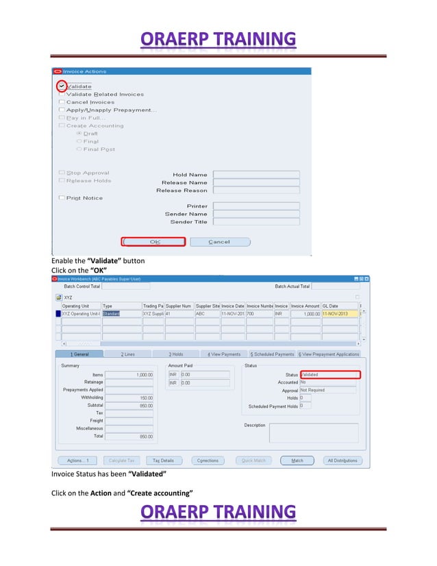 Processing standard invoices and verify supplier balances | PDF