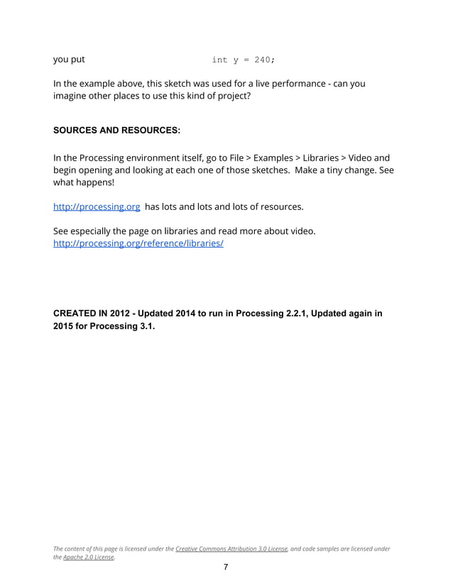 Elizabeth Perry: Processing programming language, part 2 | PDF