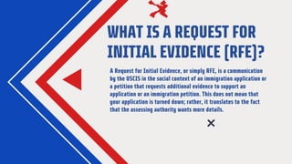 Request for Initial Evidence (RFE): How to Reply and What It Entails | PPT
