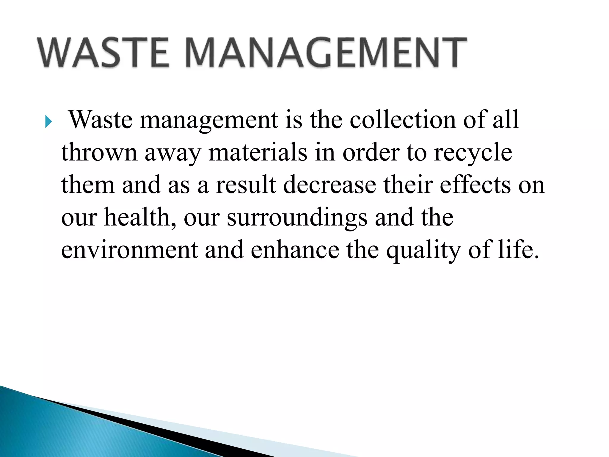 Processing waste management and food safety standards | PPTX