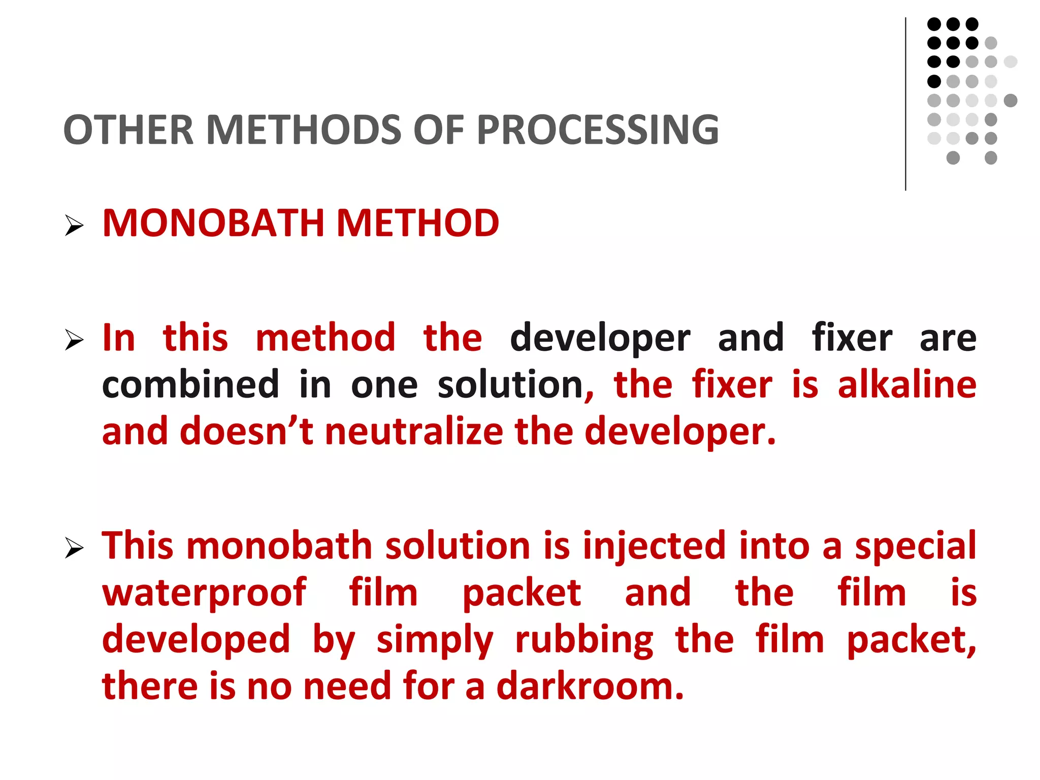 Processing of dental x ray film | PPT