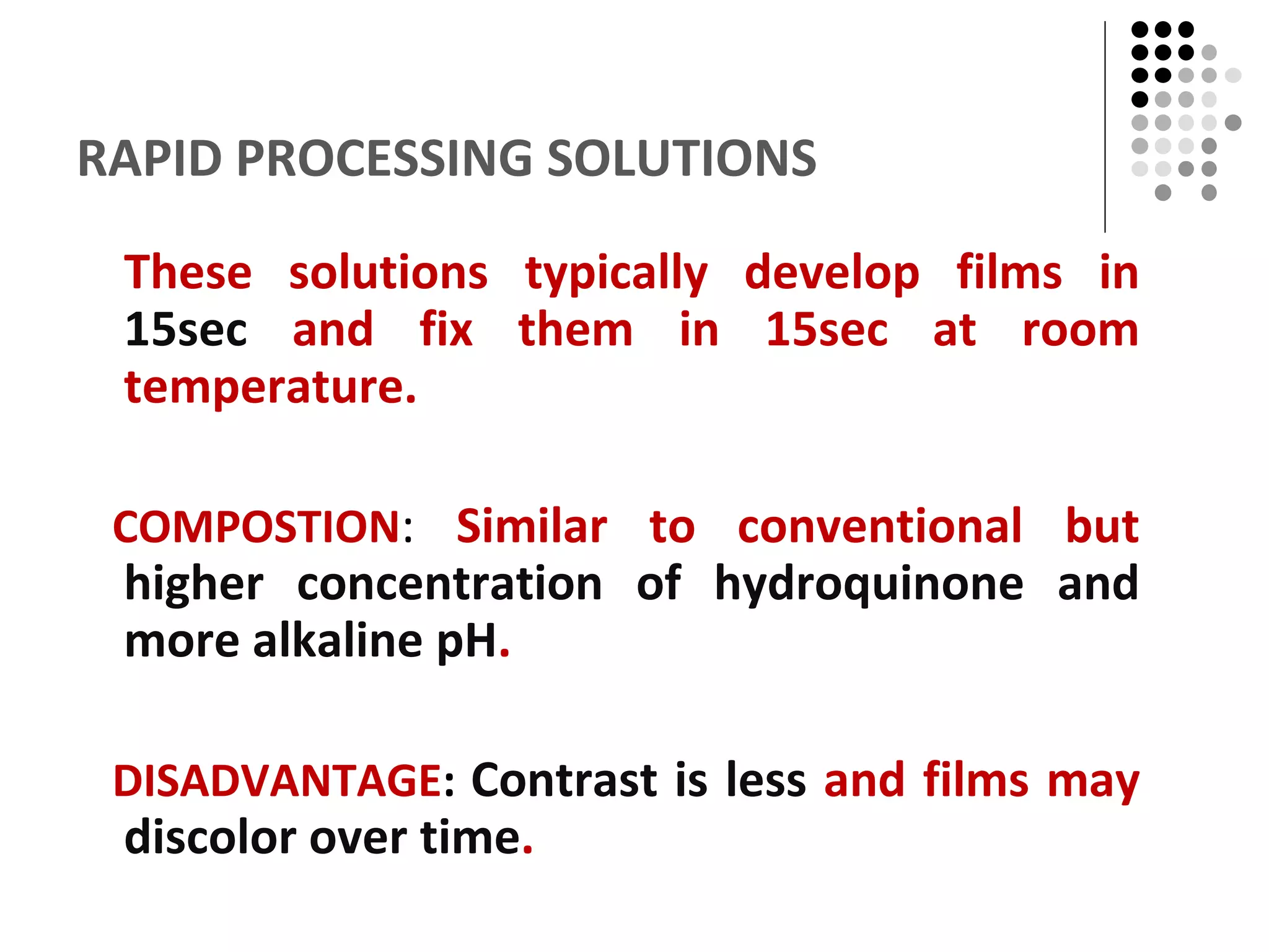Processing of dental x ray film | PPT