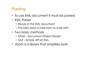 Processing XML | PDF | Web Design and HTML | Internet