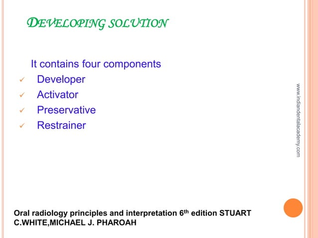 Processing x rays /endodontic courses | PPT