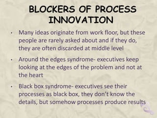 Process innovation & value chain | PPTX