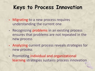 Process innovation & value chain | PPTX