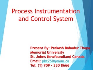 ProcessInstrumentationandControlSystem.ppt