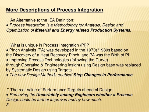 Process integration ppt