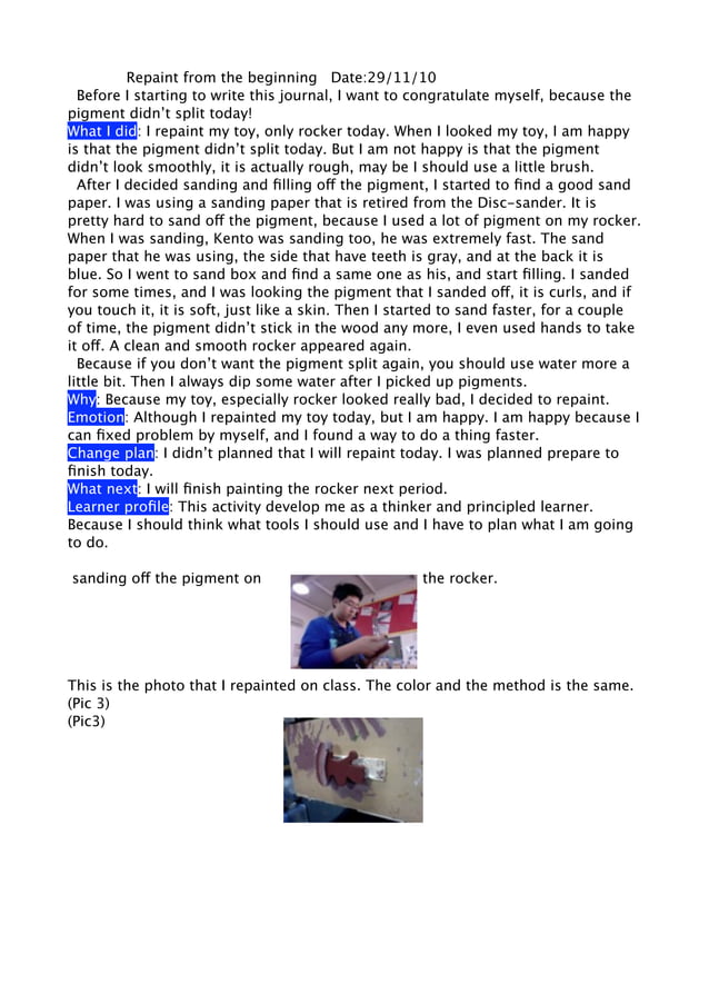 Process journals for DT | PDF