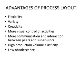 Process layout operations management | PPTX