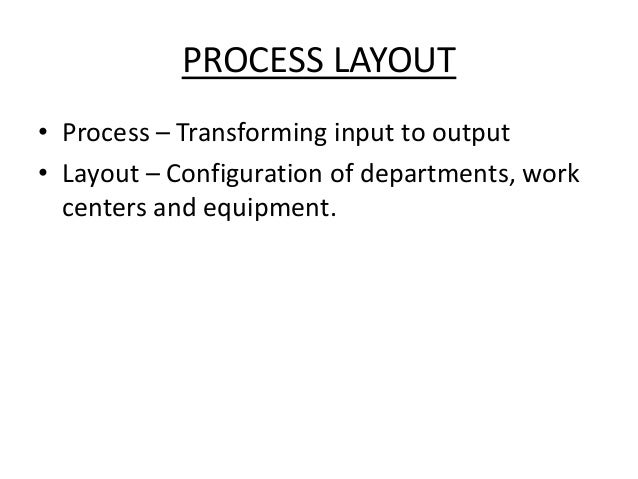 Process layout example operation management - feetplanner