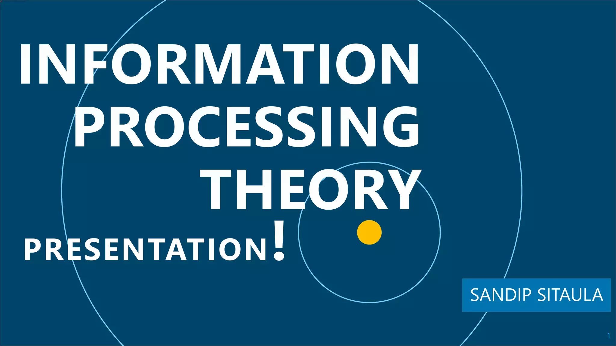 Information processing learning theory | PPT