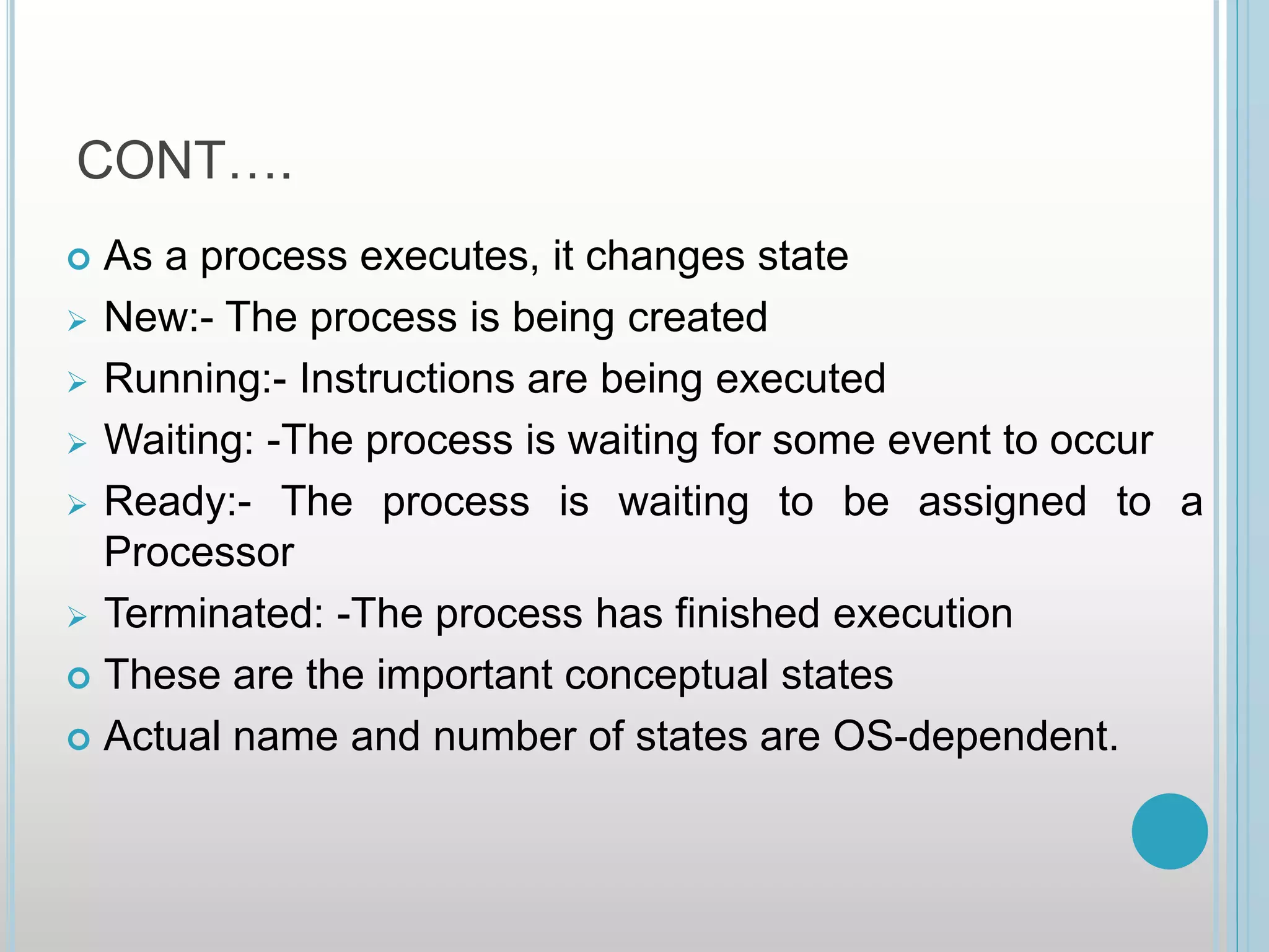 Process life cycle | PPTX