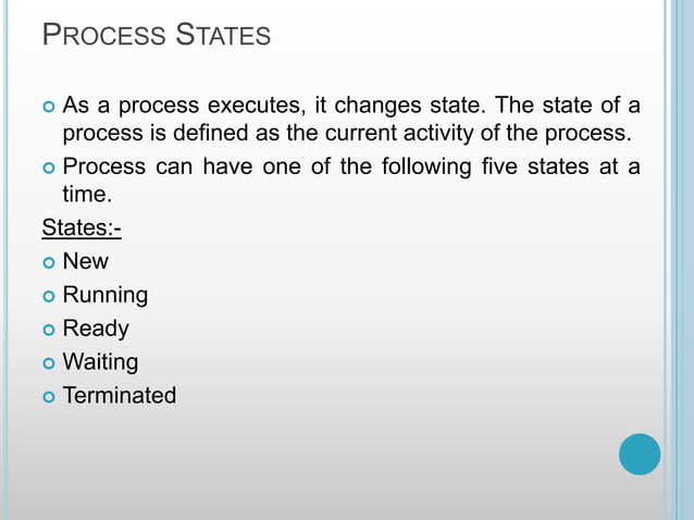 Process life cycle | PPTX