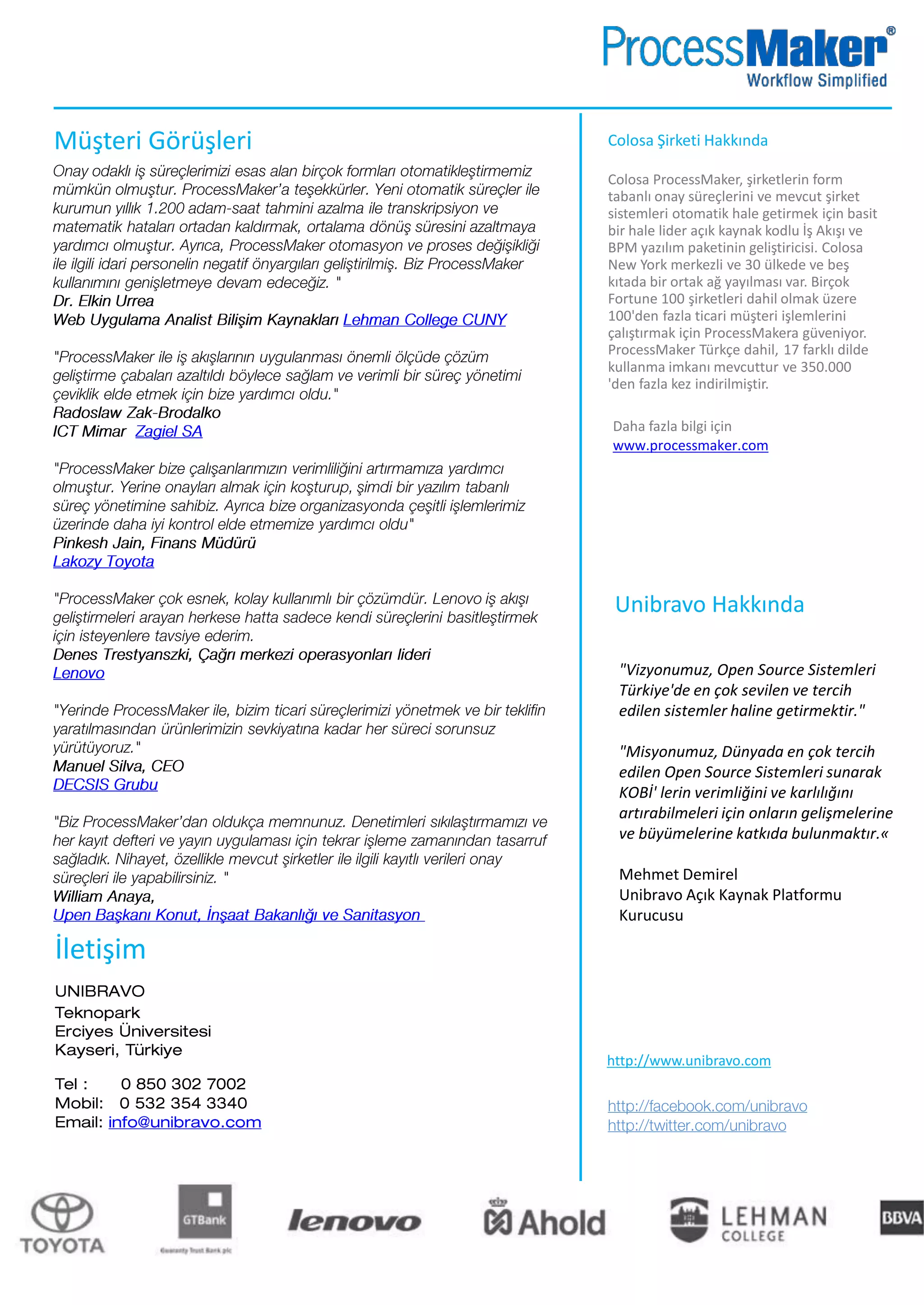 ProcessMaker BPM Yazılımı Sizin | PPTX