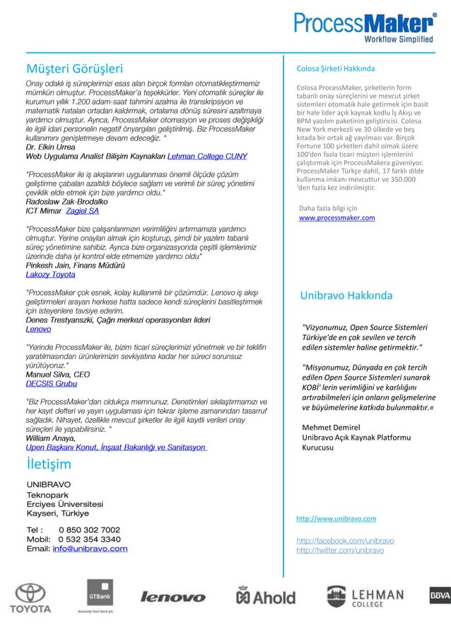 ProcessMaker BPM Yazılımı Sizin | PDF