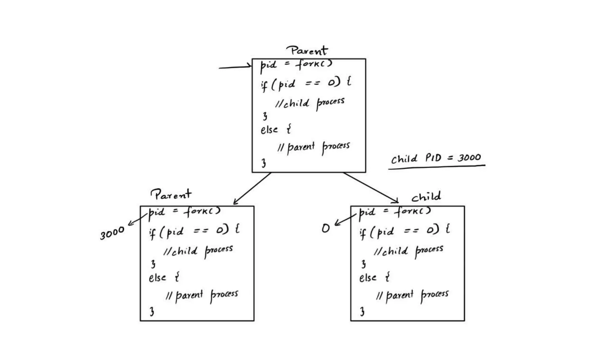 Process management in operating system | process states | PCB | FORK ...