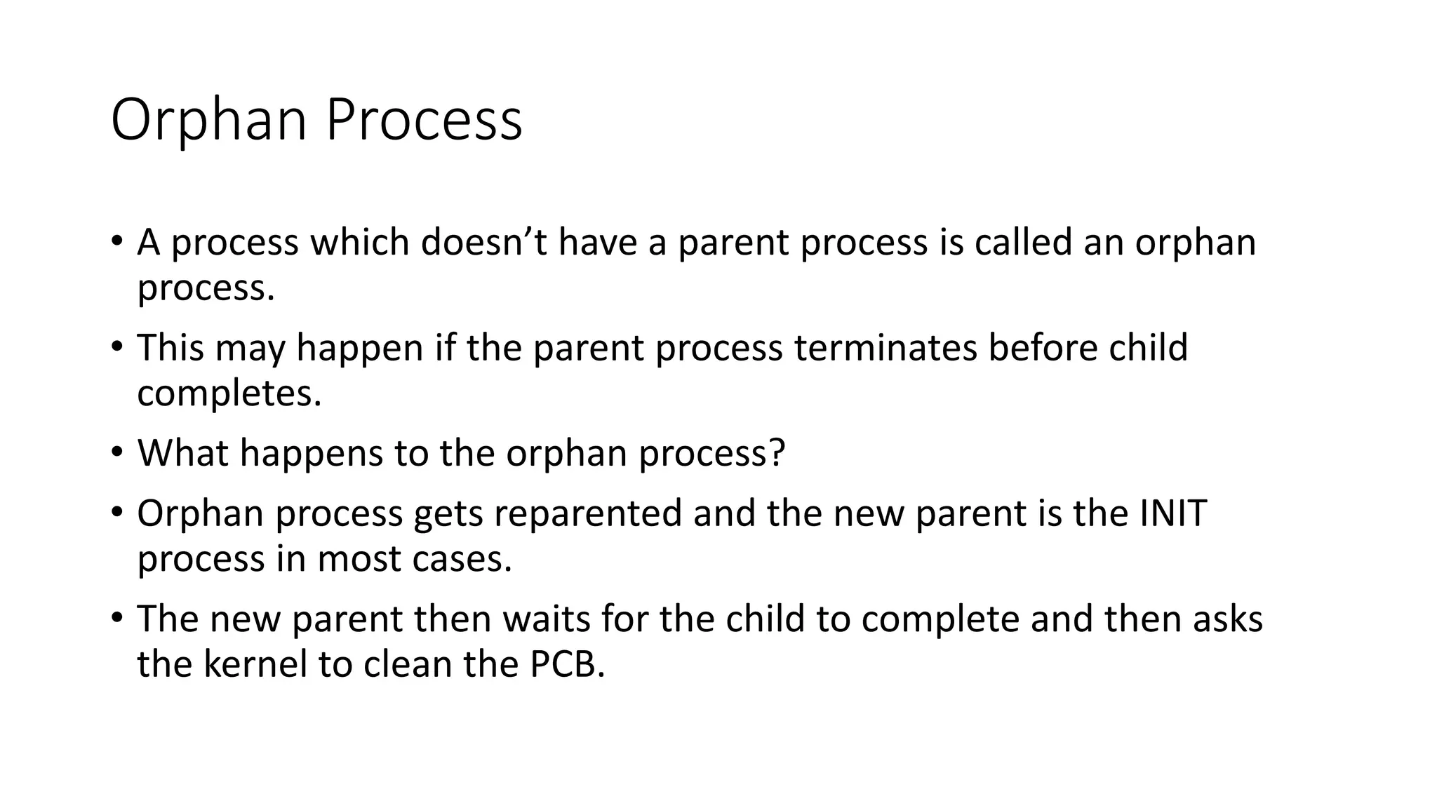 Process management in operating system | process states | PCB | FORK ...