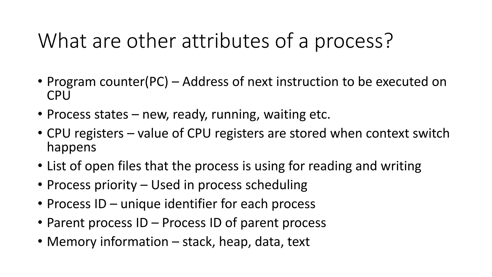 Process management in operating system | process states | PCB | FORK ...