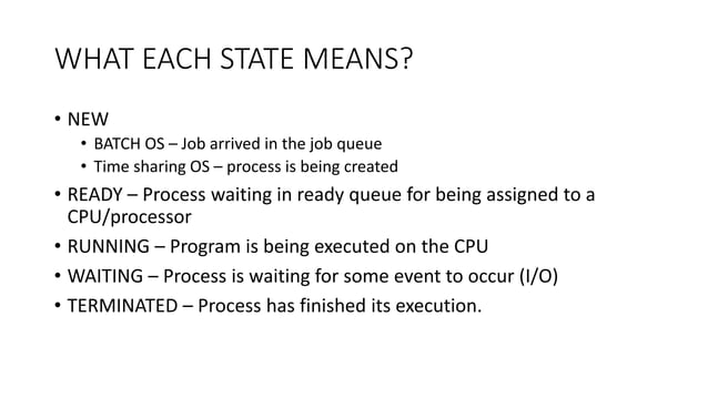 Process management in operating system | process states | PCB | FORK ...
