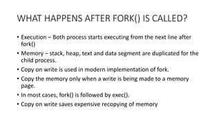 Process management in operating system | process states | PCB | FORK ...