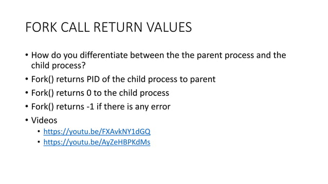 Process management in operating system | process states | PCB | FORK ...