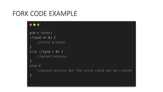 Process management in operating system | process states | PCB | FORK ...