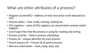 Process management in operating system | process states | PCB | FORK ...
