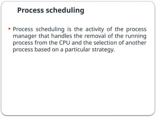 Process Management of Operating Systems. | PPTX
