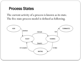 Process Management of Operating Systems. | PPTX
