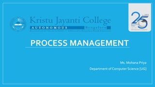 Process management in Operating System_Unit-2 | PPTX