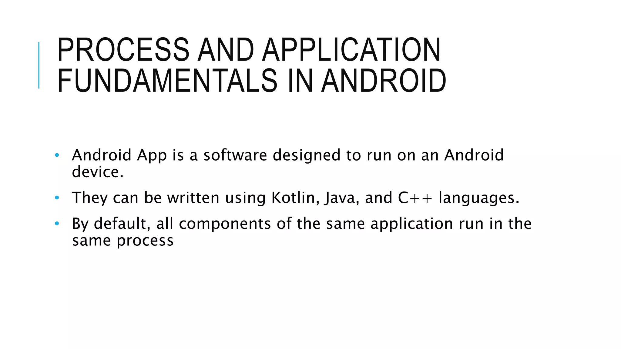 Process Management in Android | PPTX
