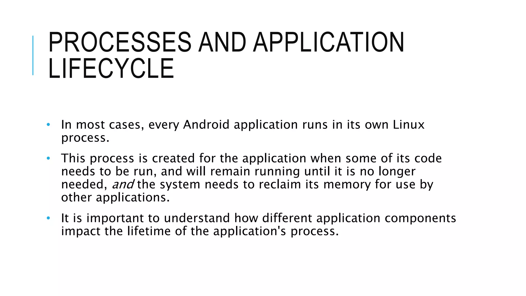 Process Management in Android | PPTX