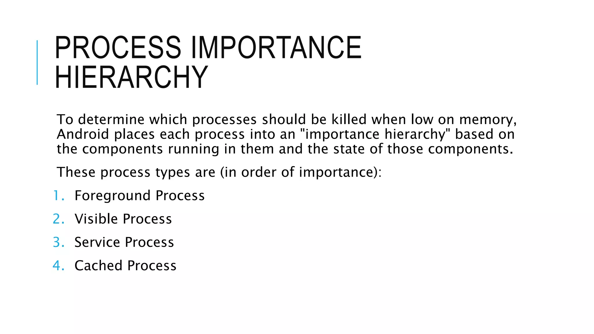 Process Management in Android | PPTX
