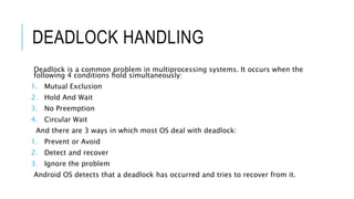 Process Management in Android | PPTX