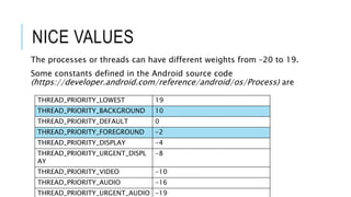 Process Management in Android | PPTX