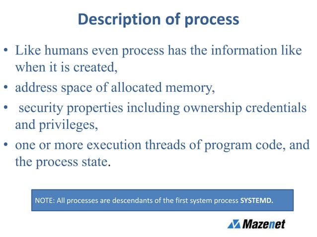 Process management in linux | PPTX