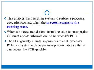 Process Management in operating system. Pdf | PDF