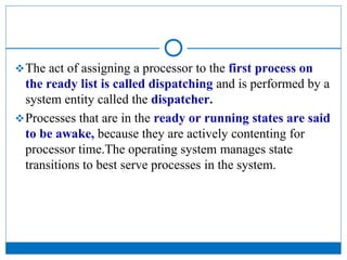 Process Management in operating system. Pdf | PDF