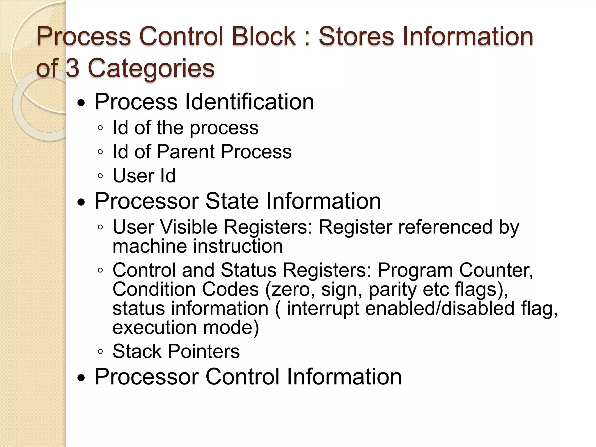 Process management os concept | PPTX | Operating Systems | Computer ...