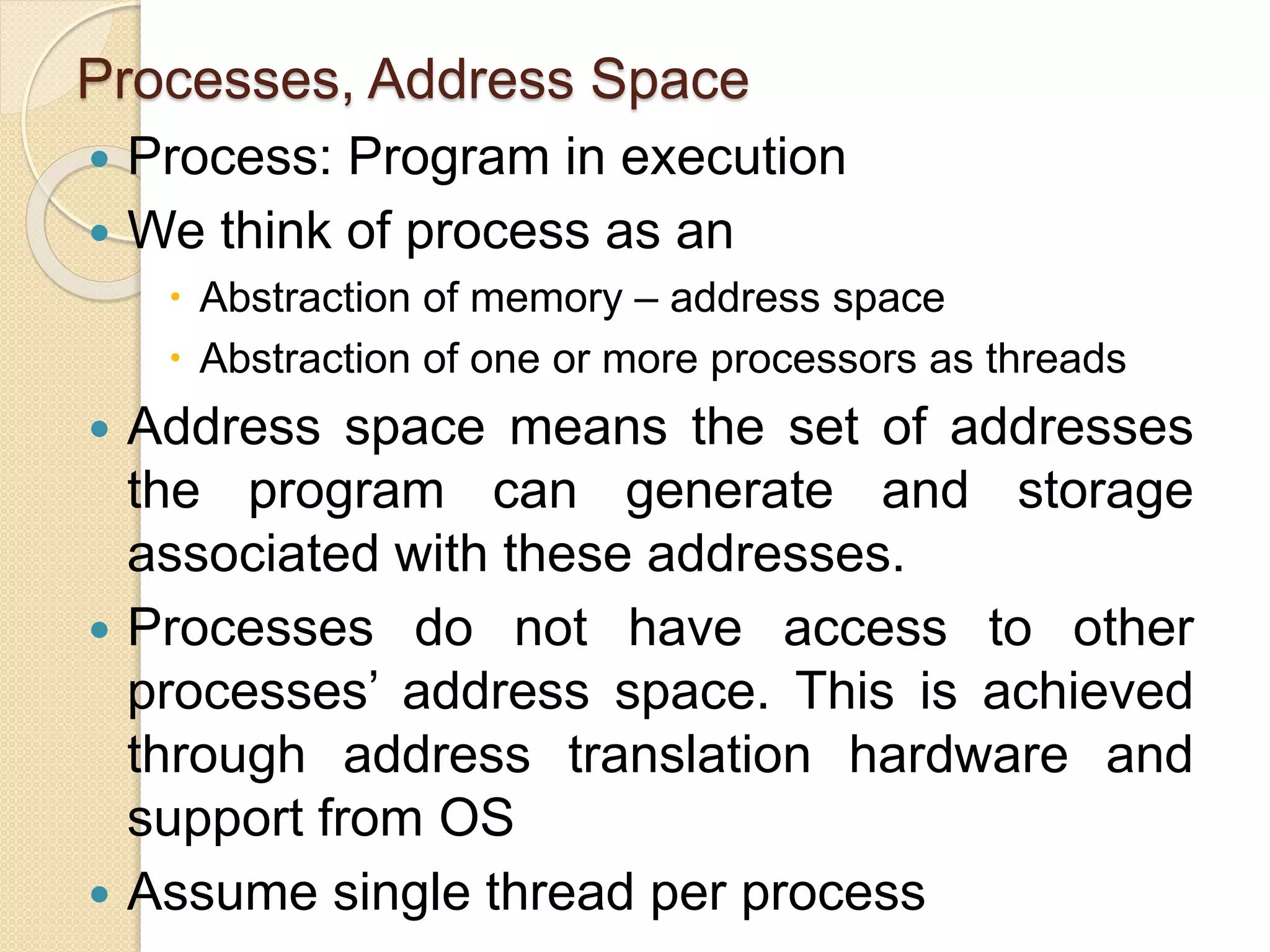Process management os concept | PPTX | Operating Systems | Computer ...
