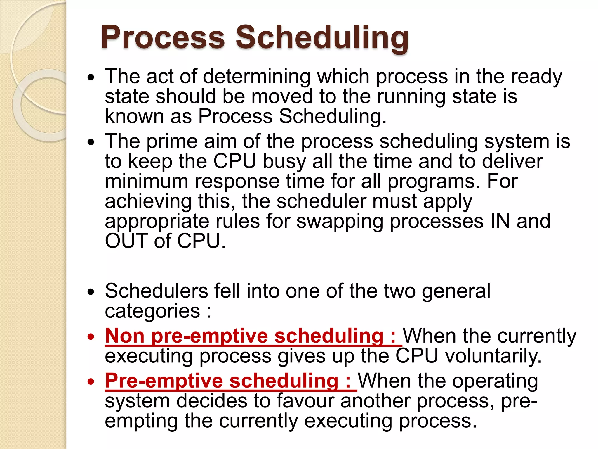 Process management os concept | PPTX | Operating Systems | Computer ...