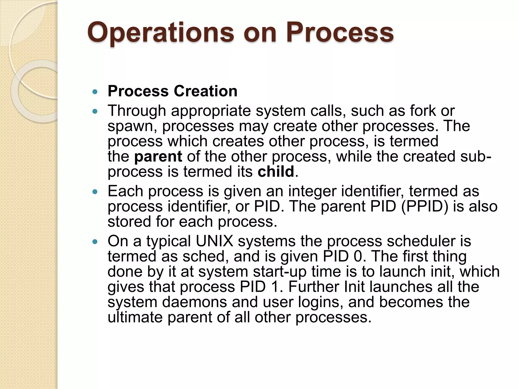 Process management os concept | PPTX | Operating Systems | Computer ...