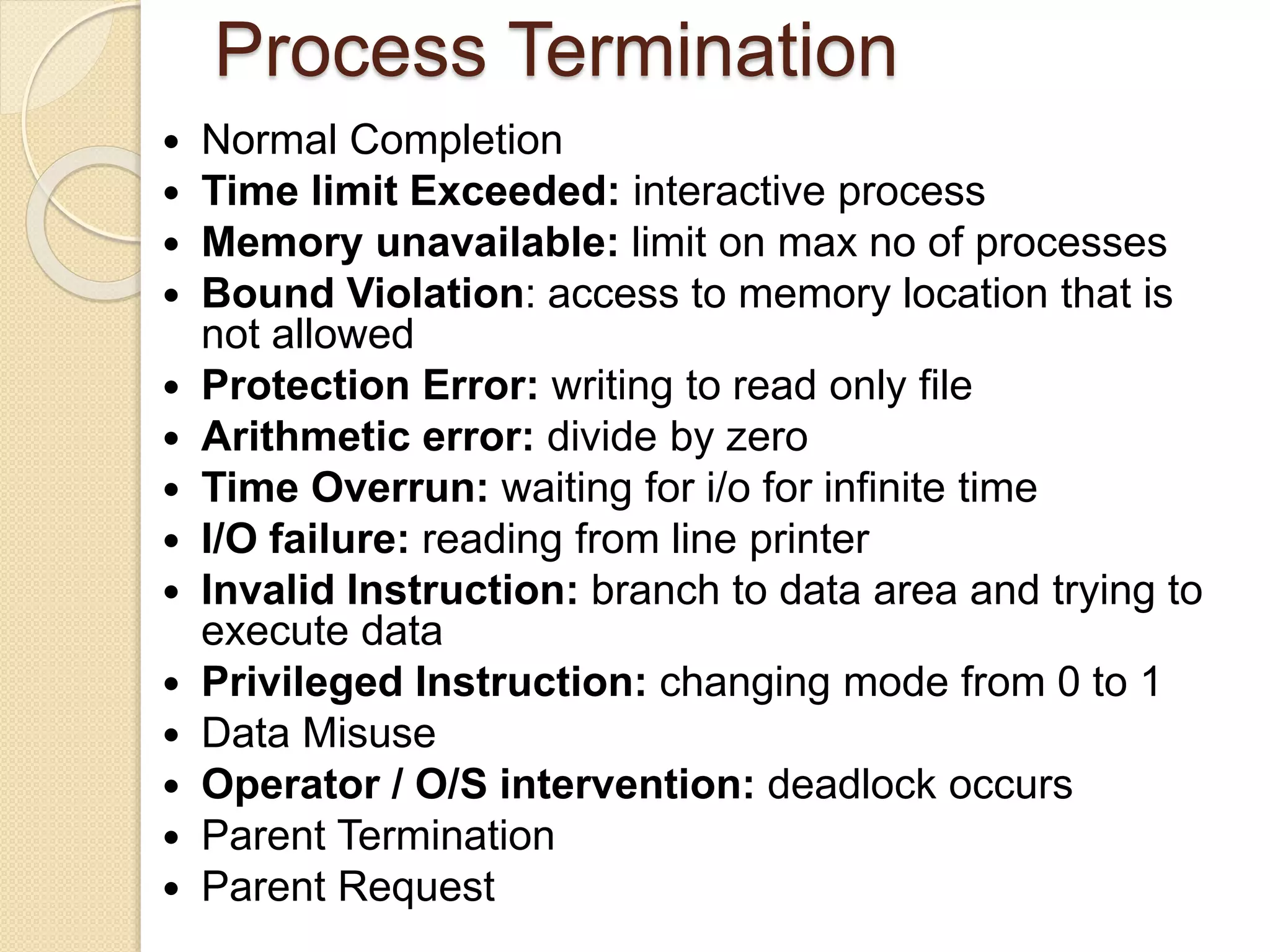 Process management os concept | PPTX