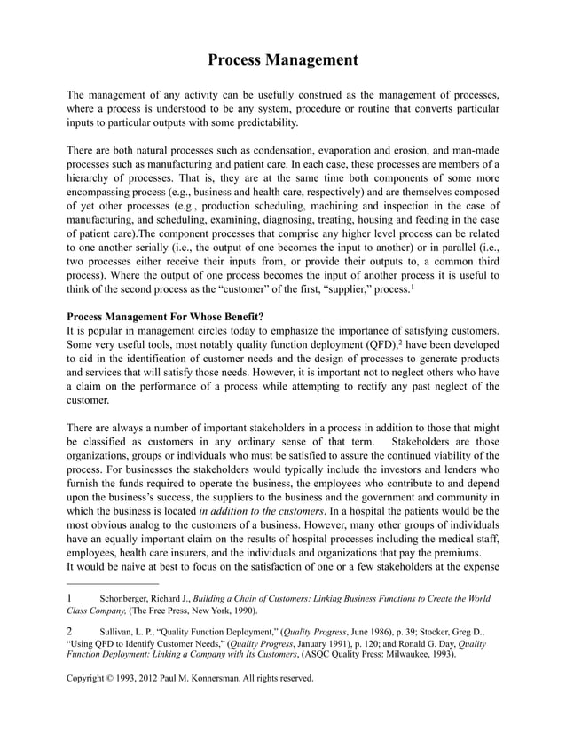 Process Management | PDF