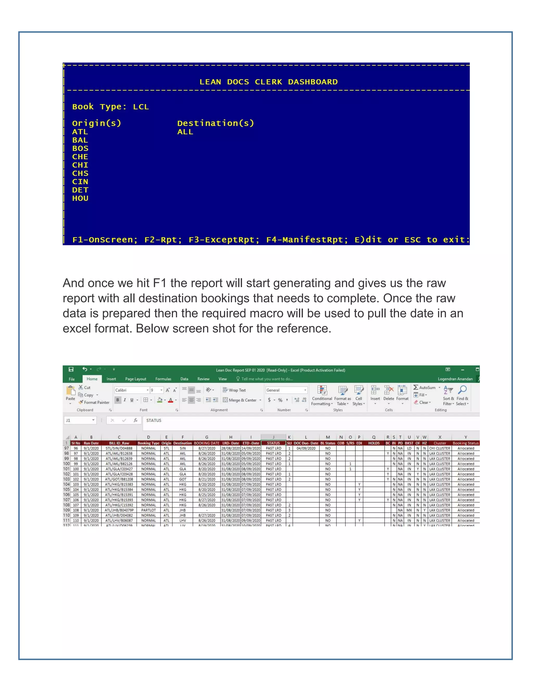 Process - VLS LCL BL Entry - Expert level | PDF