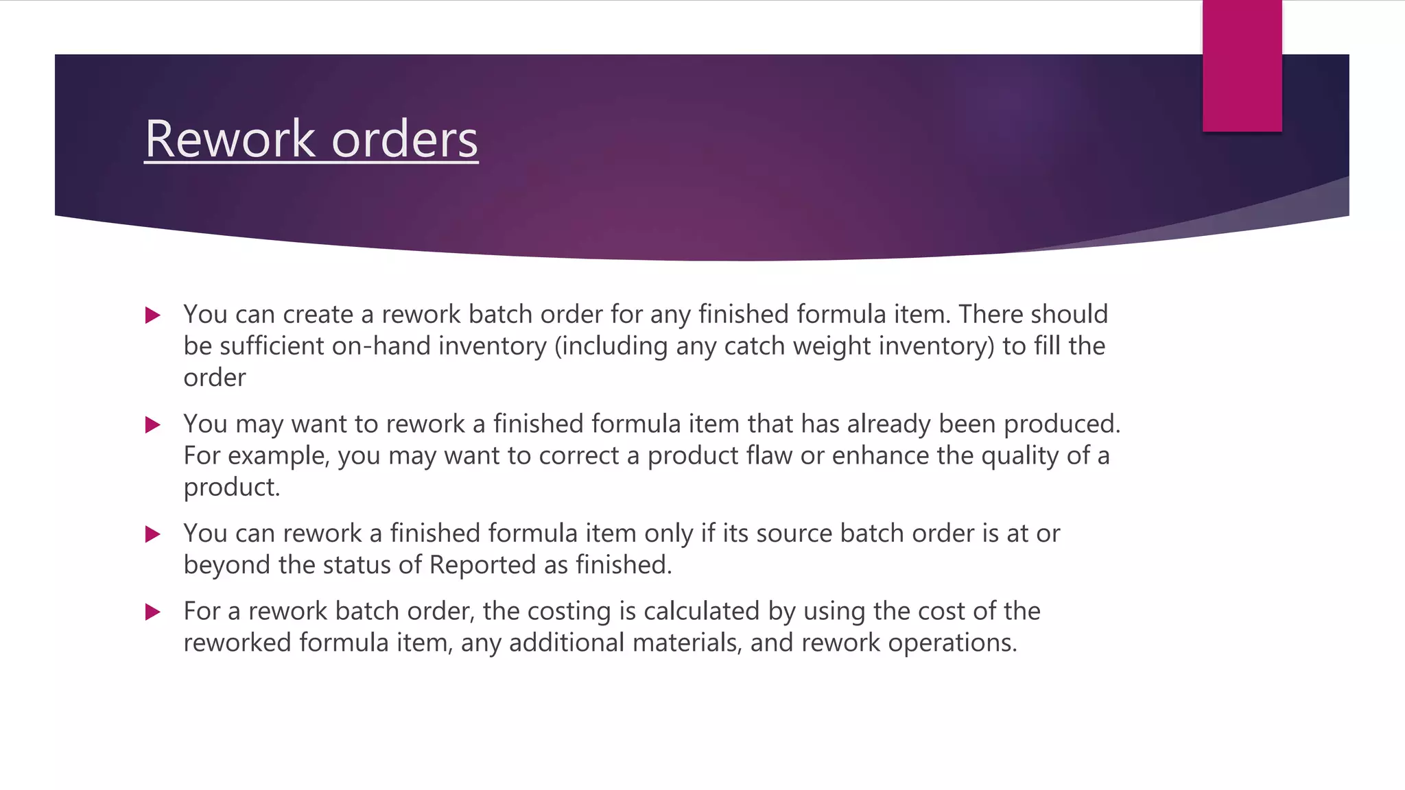 Process manufacturing in AX 2012 | PPTX
