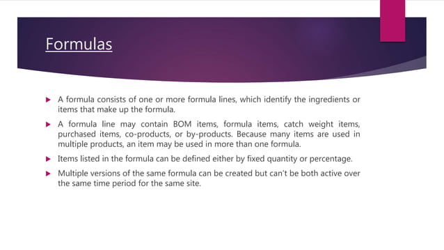 Process manufacturing in AX 2012 | PPTX
