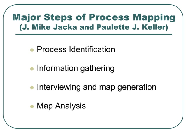 Process mapping | PPT | Business | Business and Finance